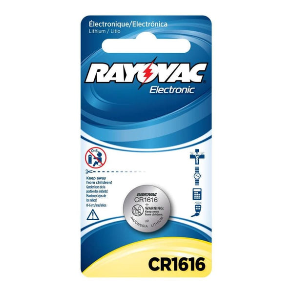 Rayovac CR1616 | DL1616 | BR1616 3 Volt Lithium Battery Replacement ...